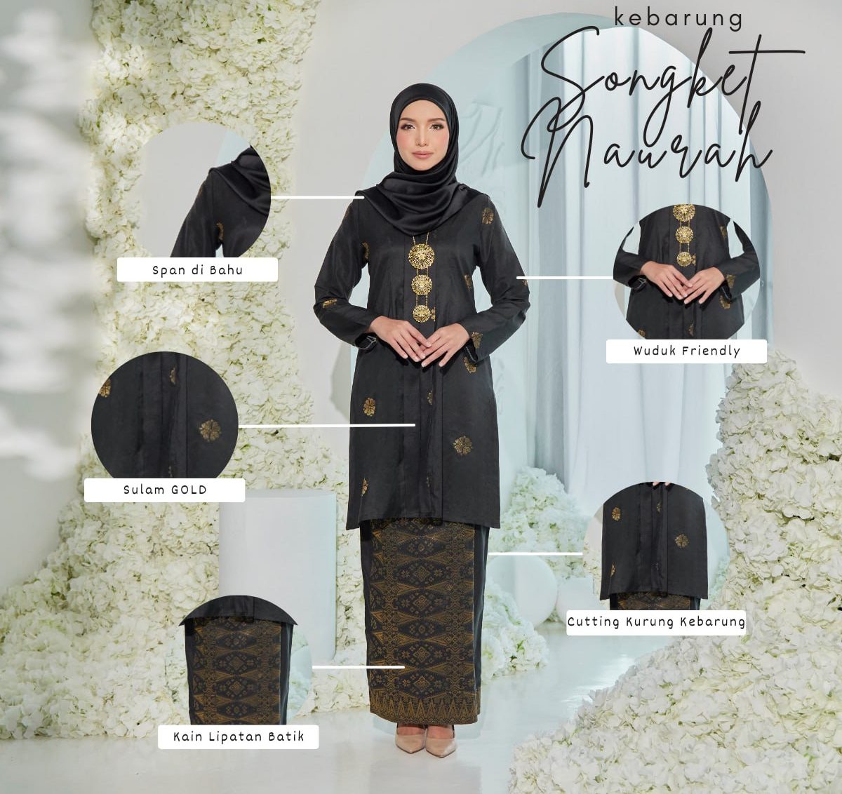 Kebarung Songket Naurah – Ai Reychs Collection